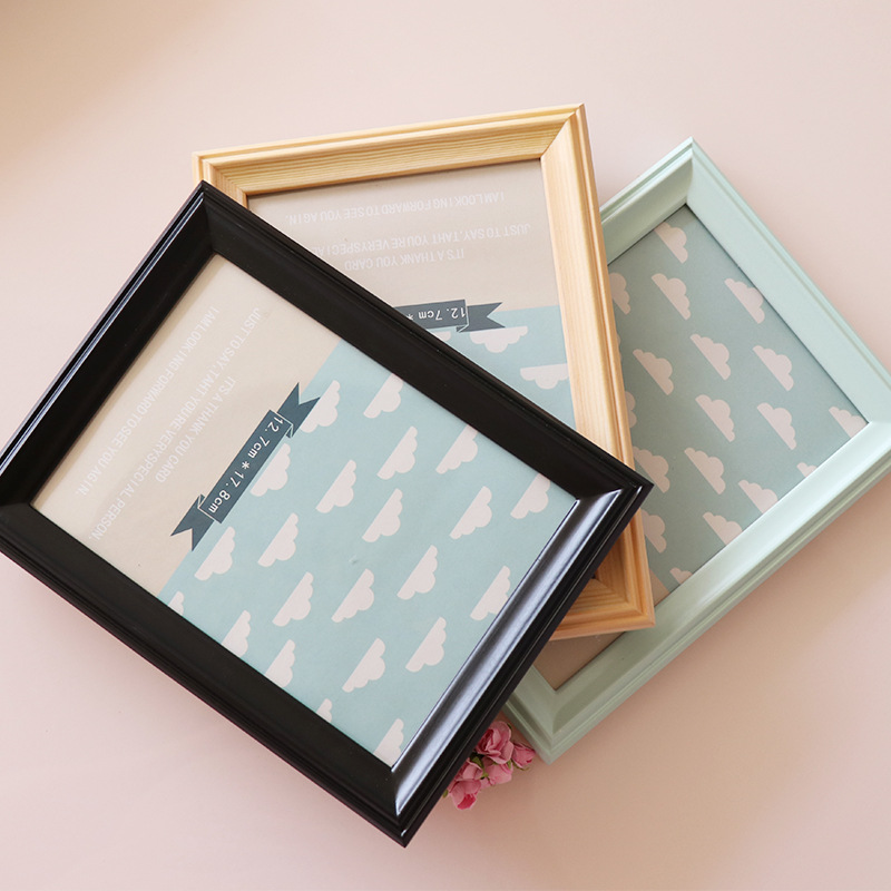 Creative European solid wood photo frame